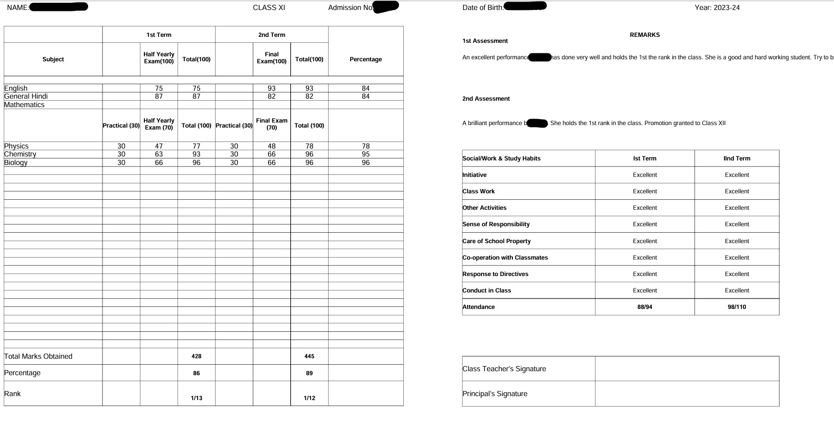 Report Card Templates